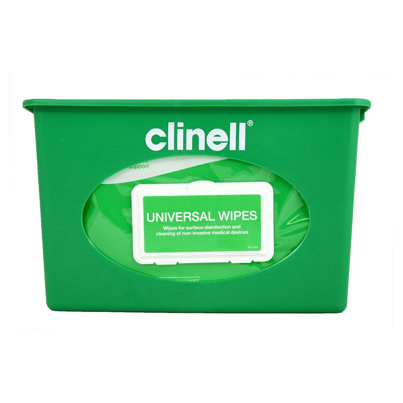 Clinell Universal Wipes Wall Mounted Dispenser - Green – Medisave UK