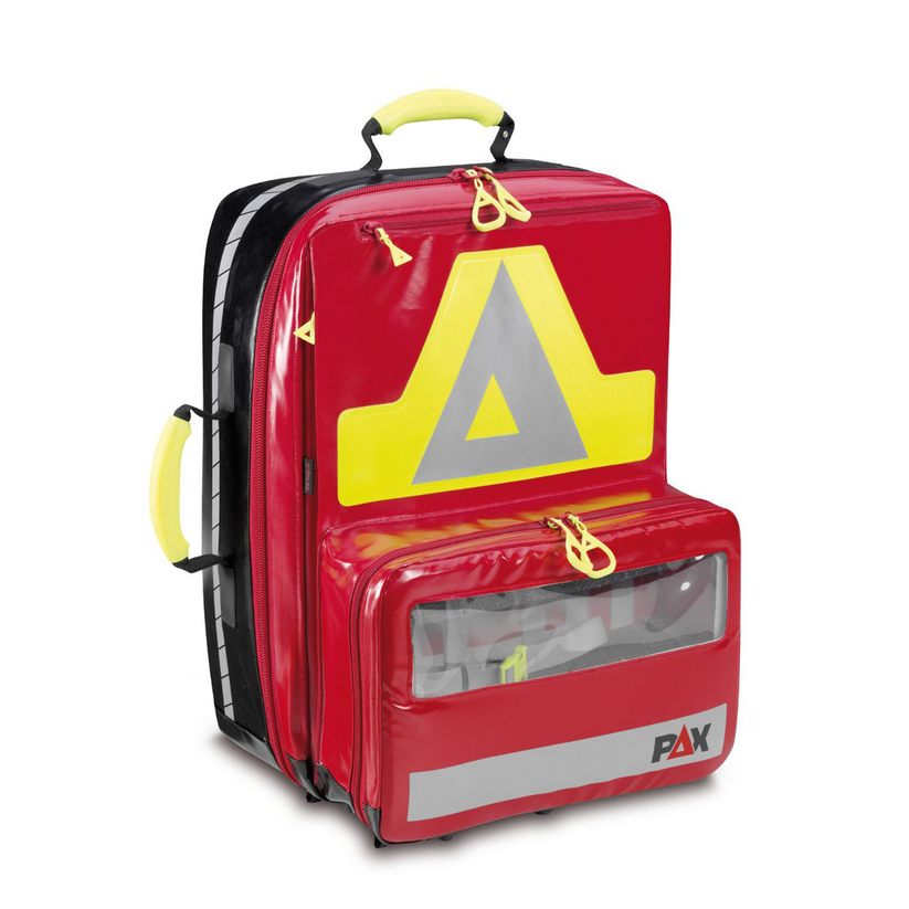 PAX AED Emergency Rucksack (Wasserkuppe L) - Red – Medisave UK