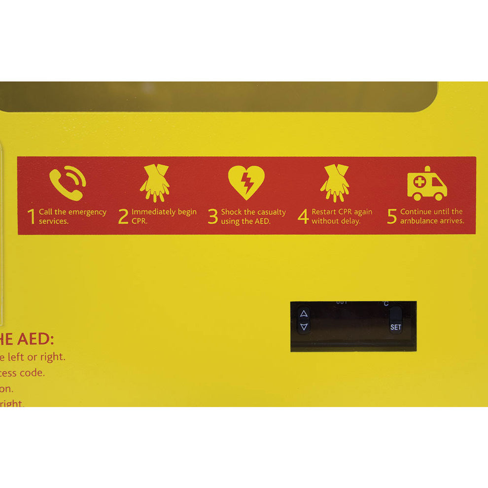 Heated Outdoor Defibrillator/AED Cabinet – Medisave UK