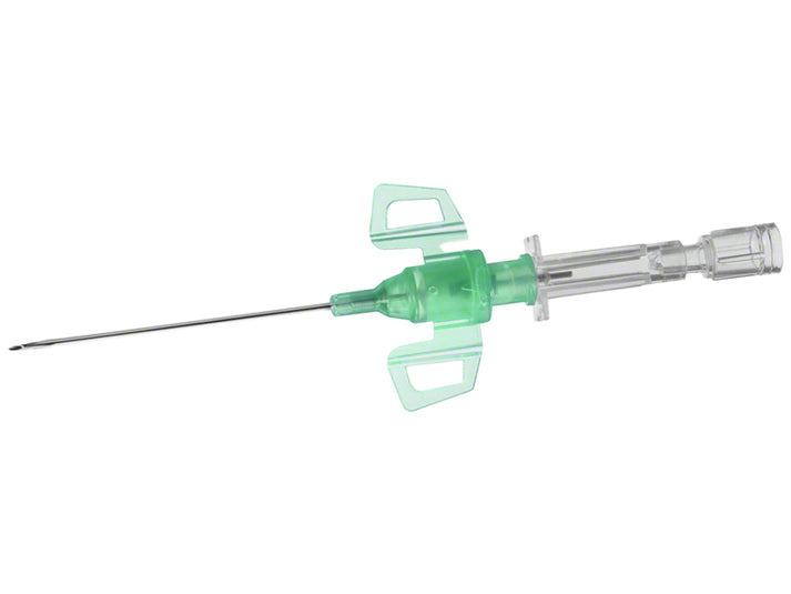 B Braun Introcan Safety 3 PUR IV Catheter - 18G - 45mm - Green ...