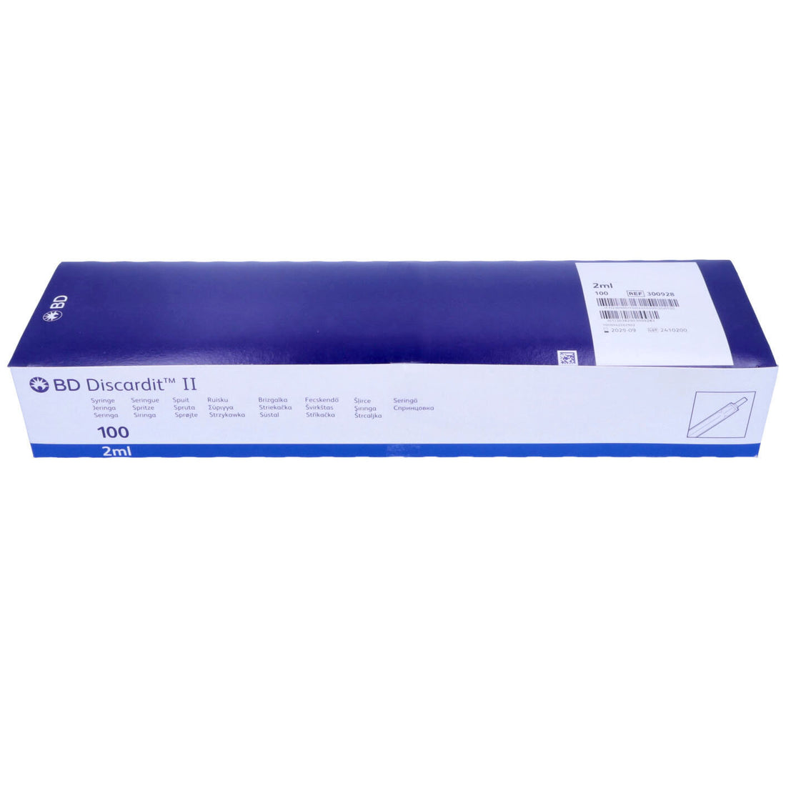 BD Discardit 2ml Concentric tip Syringe, 2 piece - Box of 100 – Medisave UK