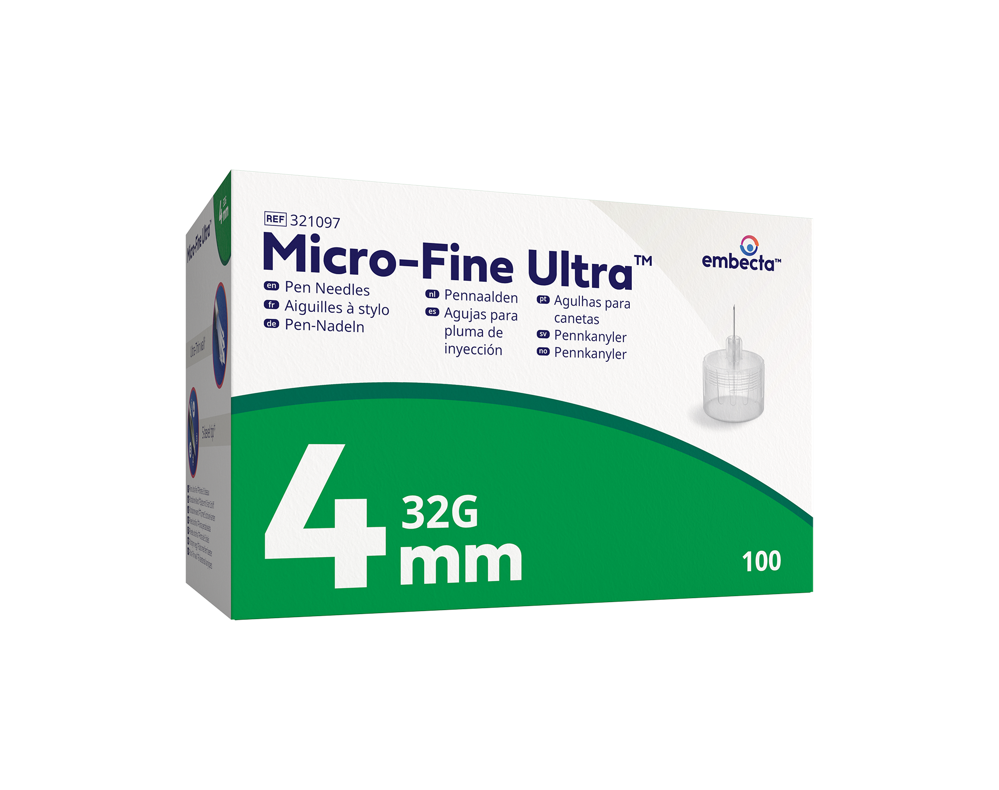 Micro-Fine Ultra Pen Needle (32G) 4mm - Box of 100 – Medisave UK