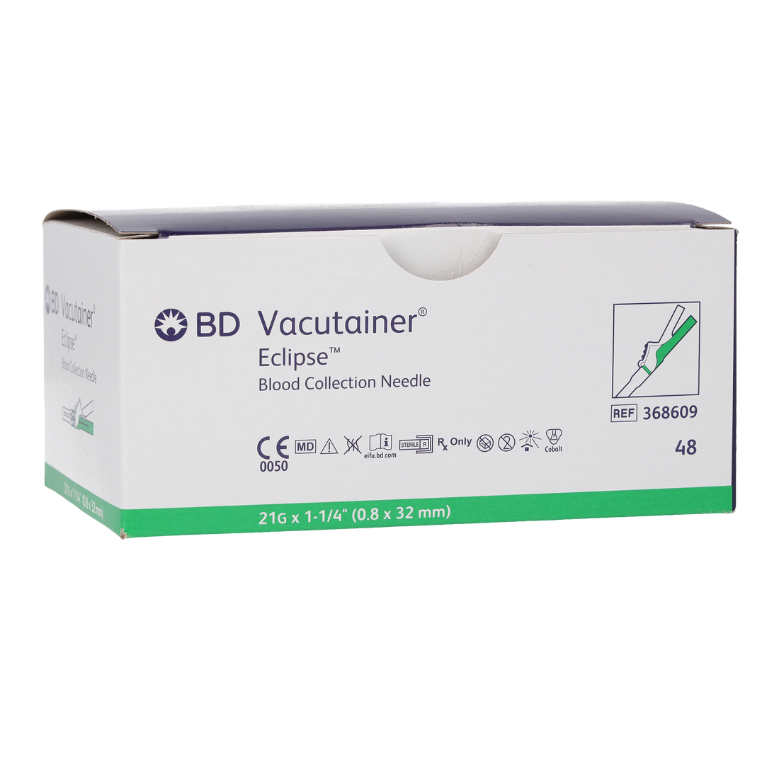 Vacutainer Eclipse Needle - Green 21g x 1.25" – Medisave UK