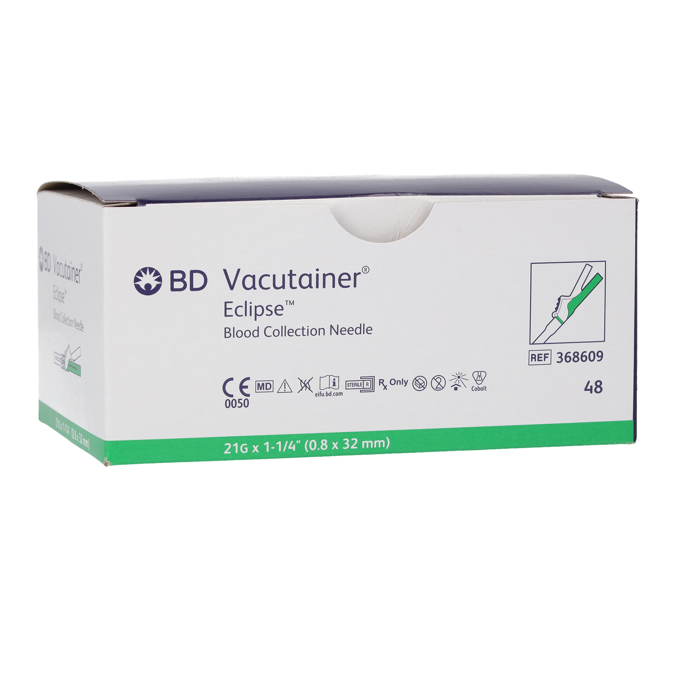 Vacutainer Eclipse Needle - Green 21g x 1.25" – Medisave UK