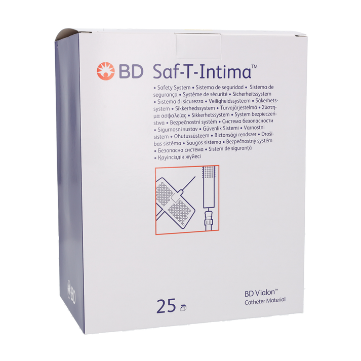 Saf-T-Intima Close with PRN adapter 24G x 0.75" - Yellow - Box of 25 ...