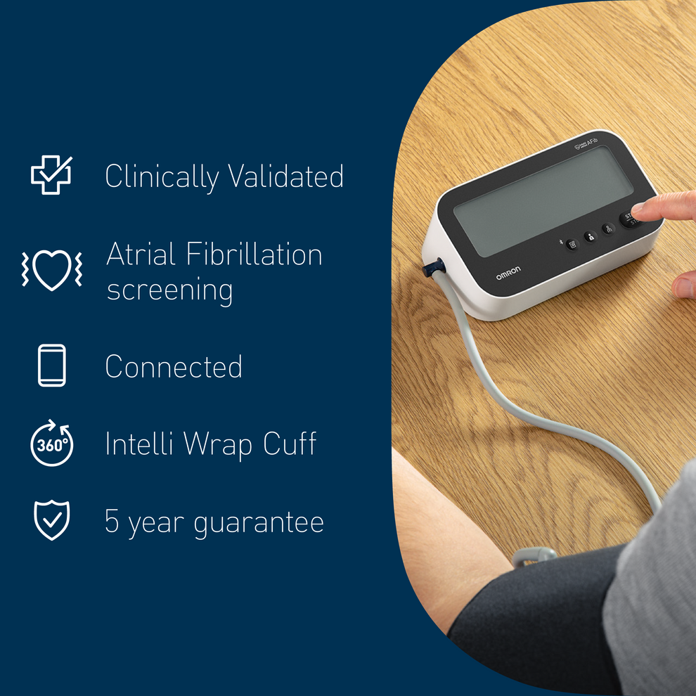 OMRON M4 Connect AFib Upper Arm Blood Pressure Monitor – Medisave UK