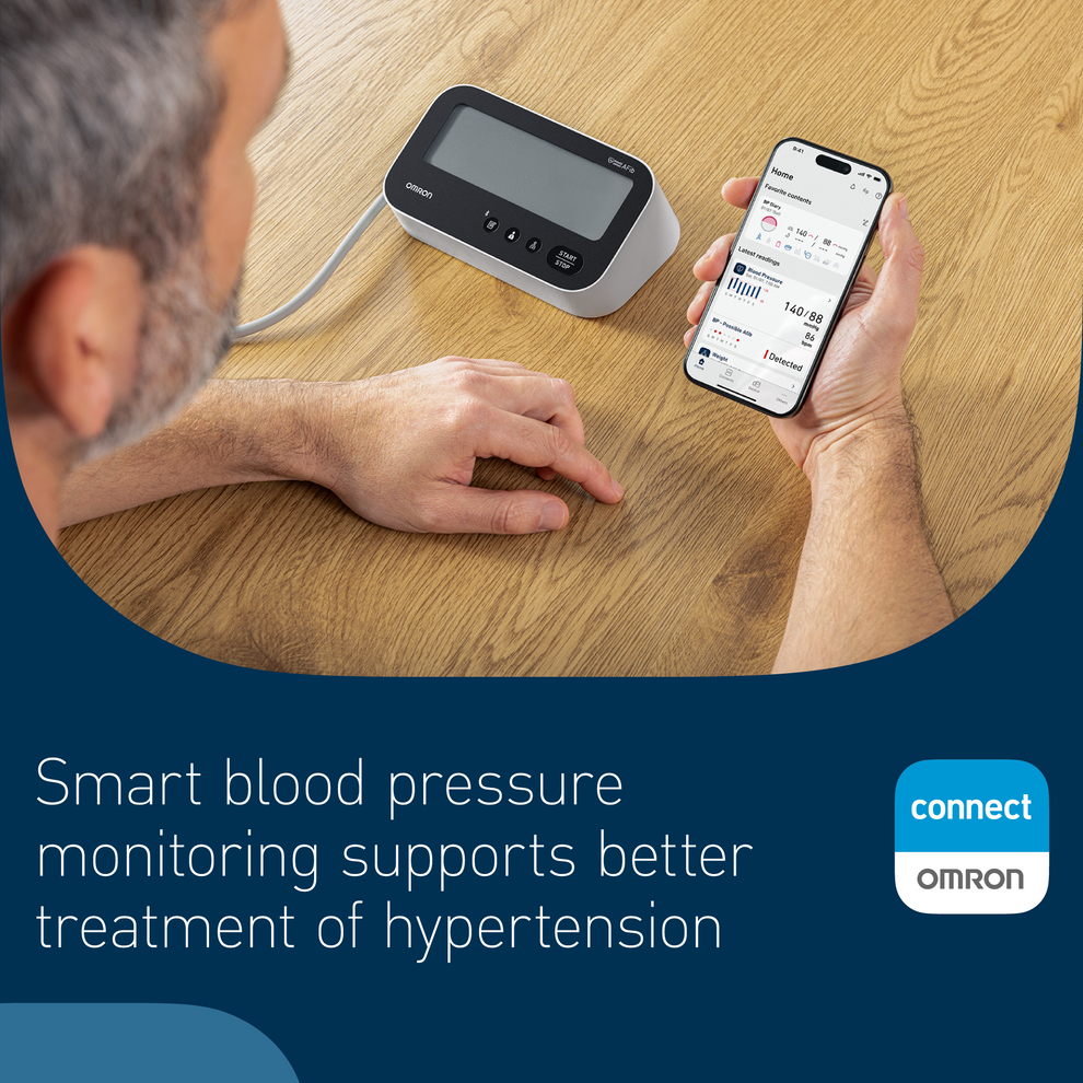 OMRON M4 Connect AFib Upper Arm Blood Pressure Monitor – Medisave UK