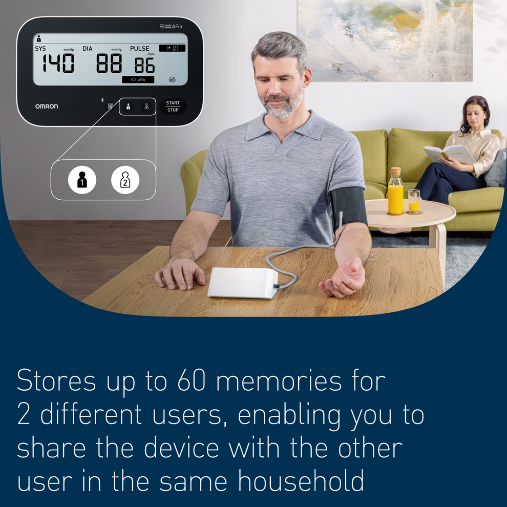 OMRON M4 Connect AFib Upper Arm Blood Pressure Monitor – Medisave UK