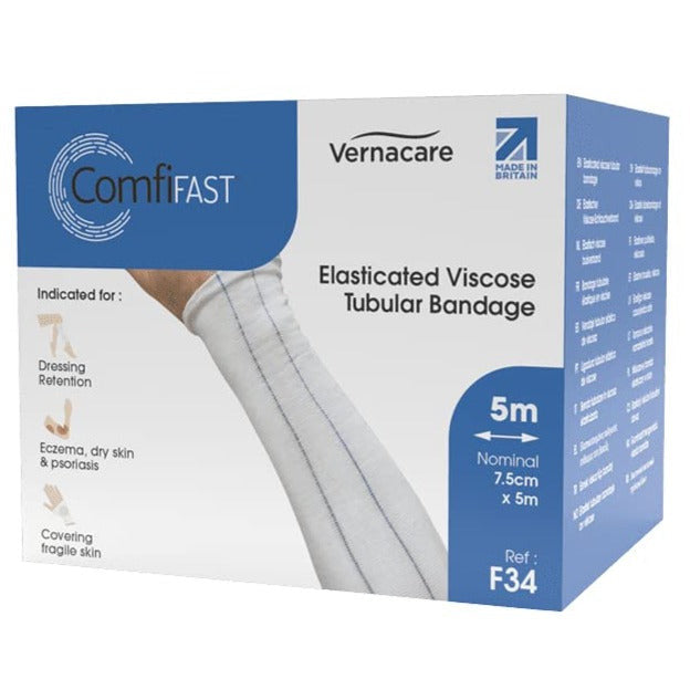 Comfifast Large Stretch Bandage 7.5cm x 5m Blue – Medisave UK