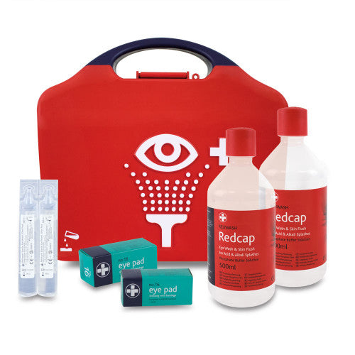 Eye Wash and Skin Flush Kit in Red/Orange Aura Box – Medisave UK