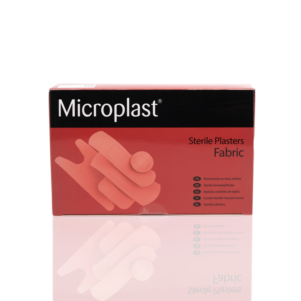 Microplast Fabric Plasters 7.5cm x 5cm (Box 50) – Medisave UK