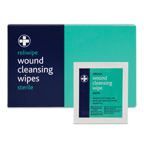 Reliwipe Wound Cleansing Wipes - Box of 30 – Medisave UK