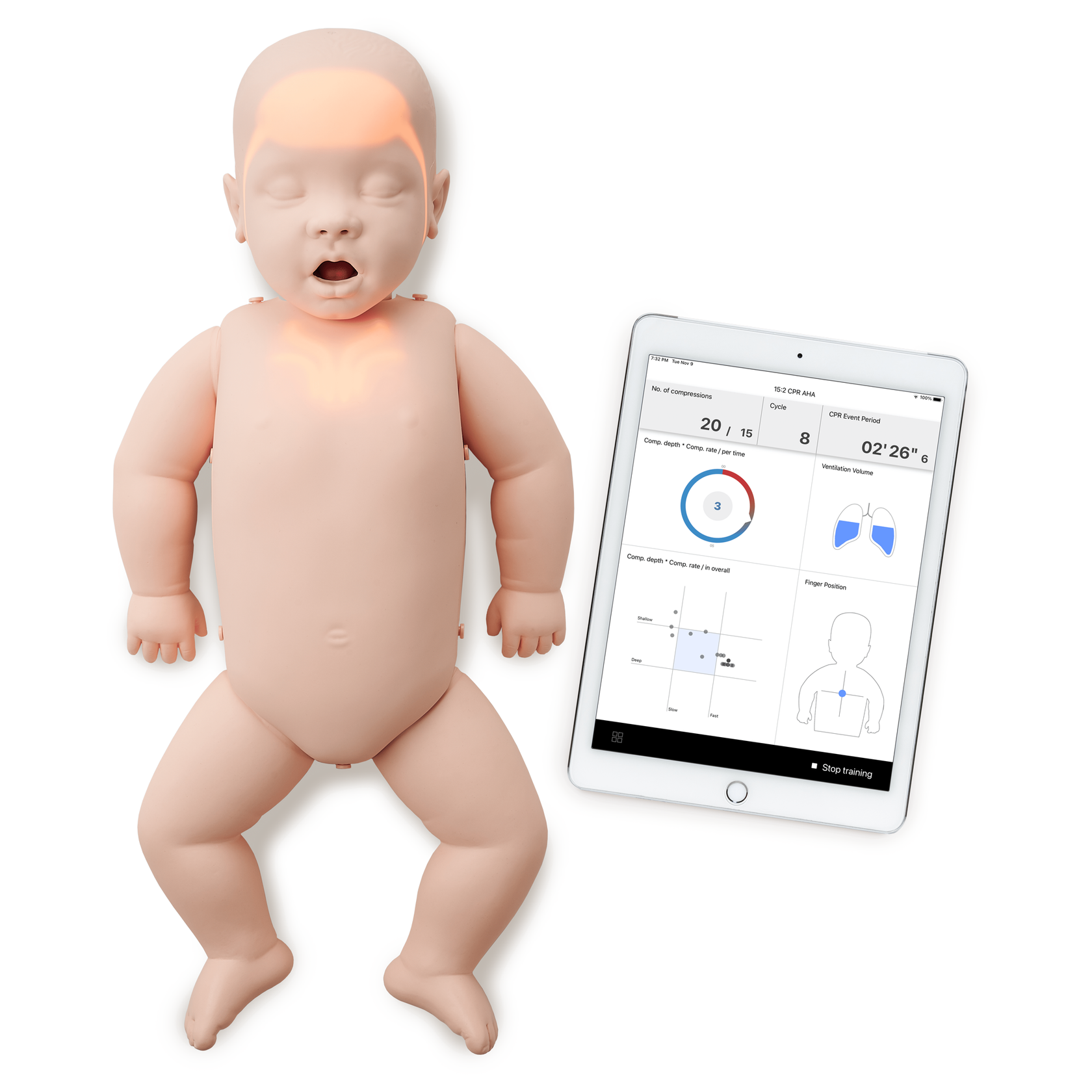 Brayden Baby Pro Manikin - White Light – Medisave UK