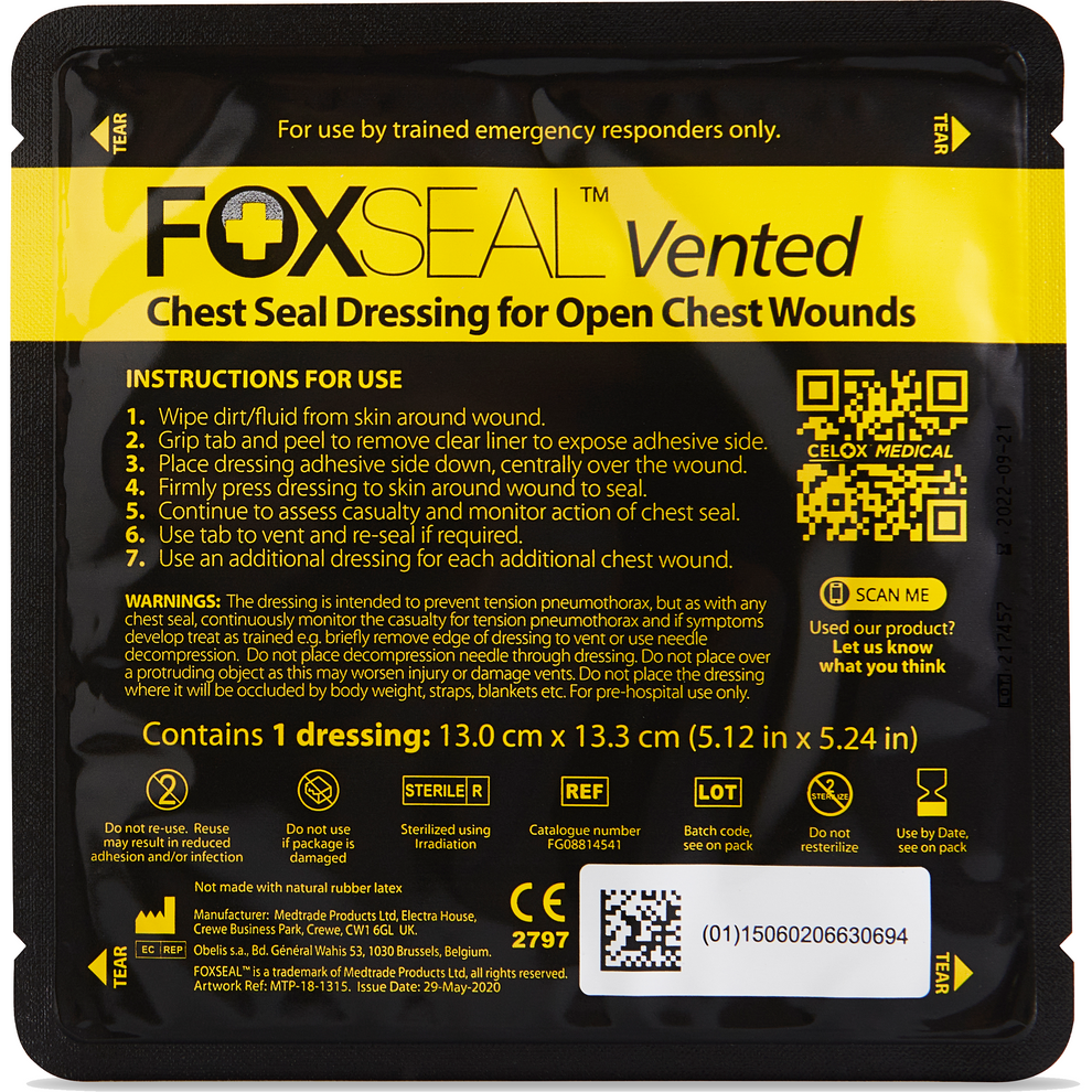 Foxseal Vented Chest Seal – Medisave UK