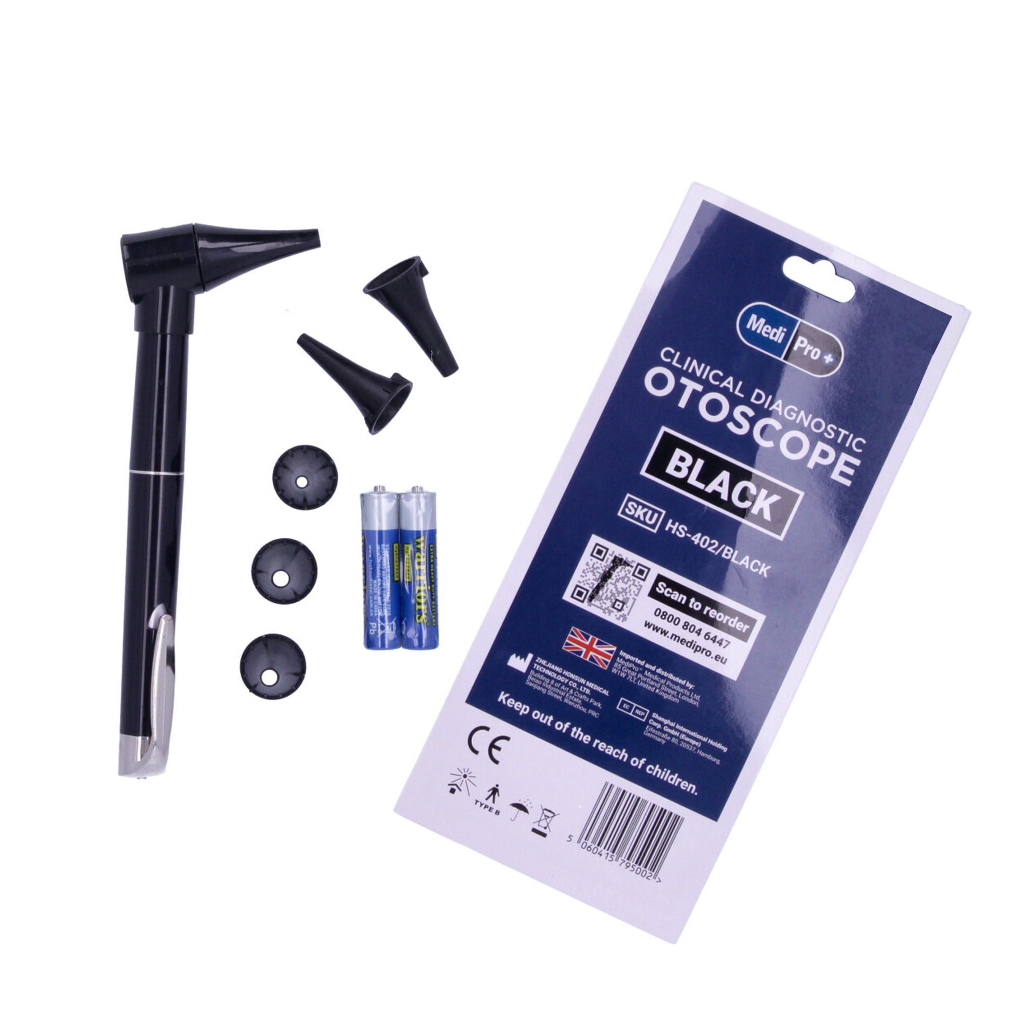 MediPro Clinical Diagnostic Mini Otoscope - Black – Medisave UK