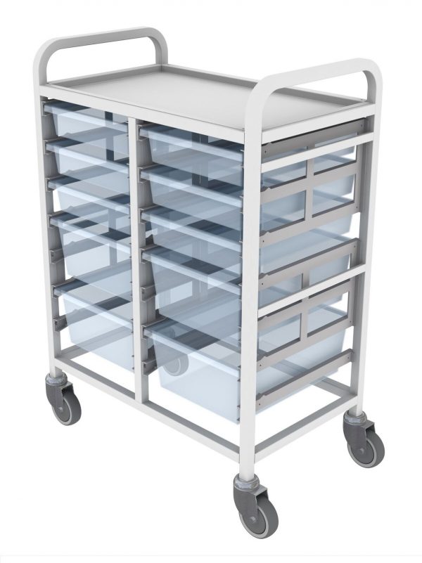 Shuttleworth Double Medical Storage Trolley – Medisave UK