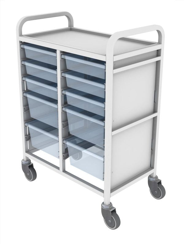 Shuttleworth Double Medical Storage Trolley – Medisave UK