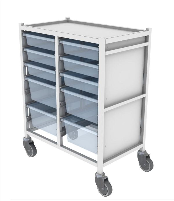 Shuttleworth Double Medical Storage Trolley – Medisave UK