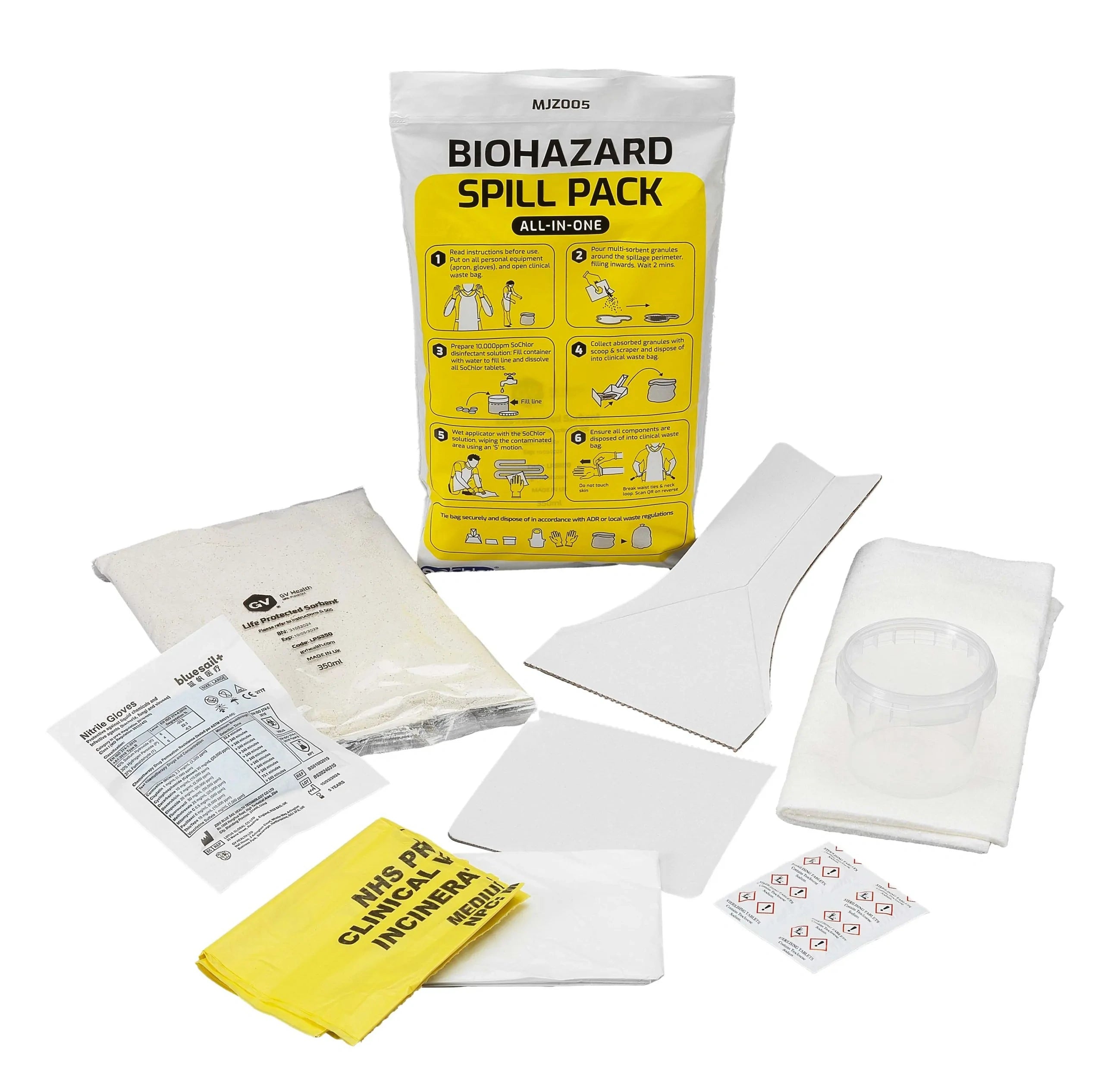 Biohazard Spill Kit – Medisave UK