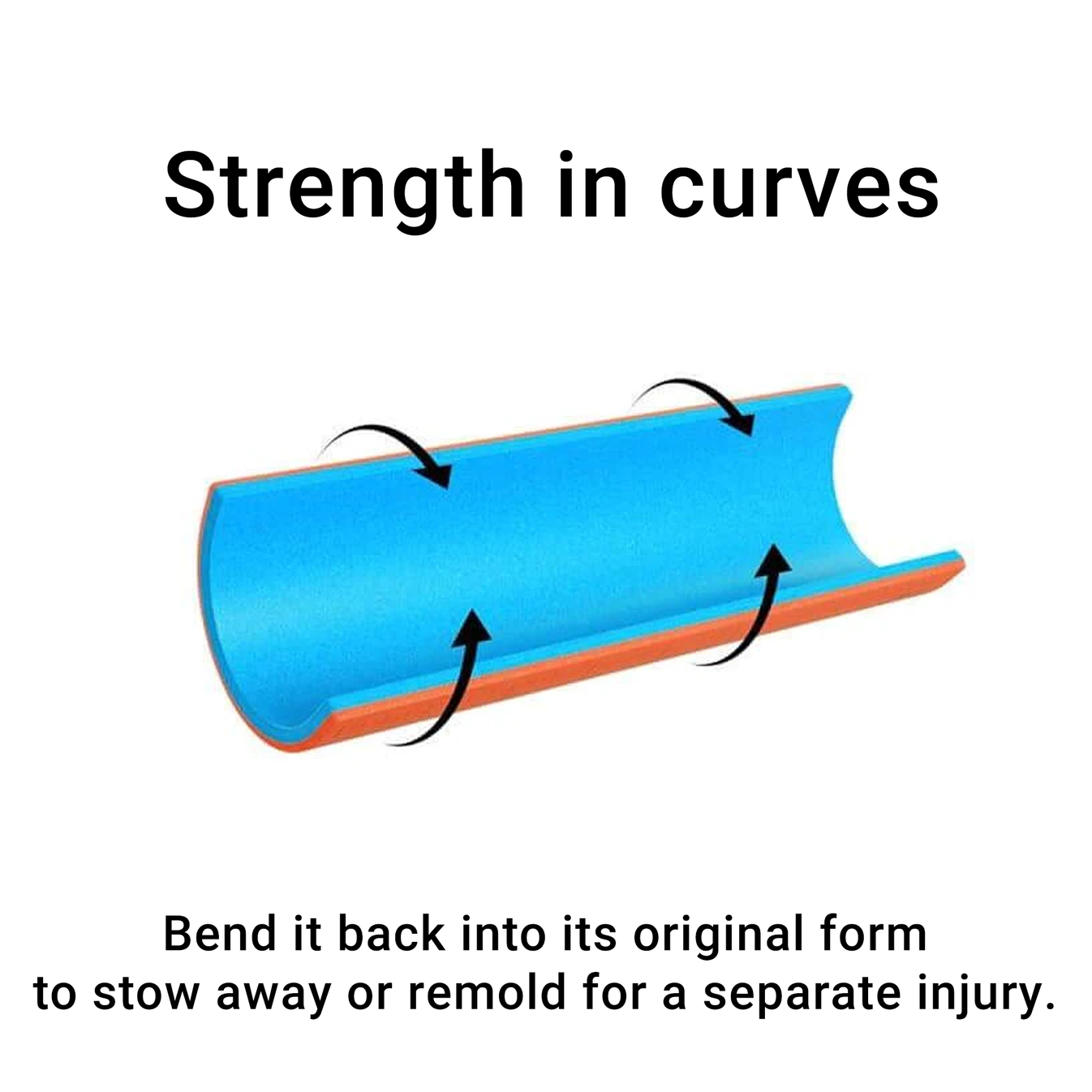 SAM® Splint 36" 91.4cm x 10.8cm Large - Orange & Blue – Medisave UK