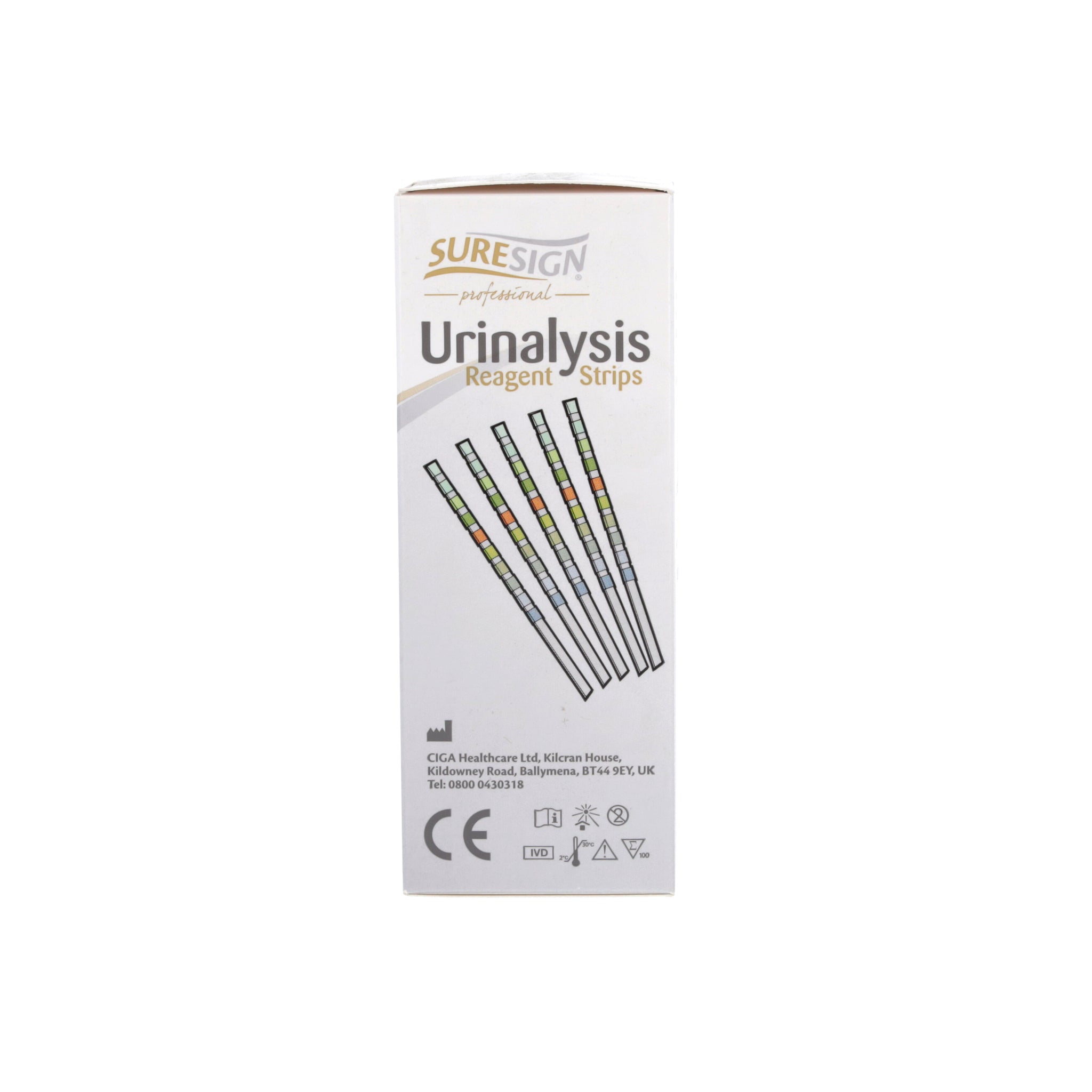 Suresign Urinalysis Strips x 100 (1 Tub) 10 Parameter – Medisave UK