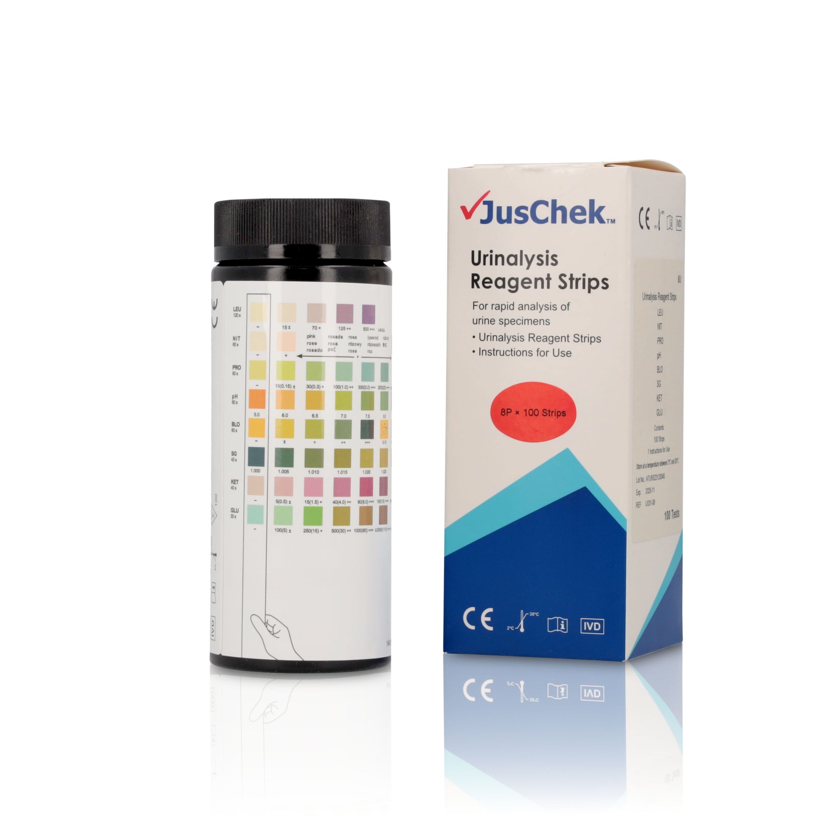 Insight Urinalysis Strips - 8 Parameter (x100 Strips) – Medisave UK