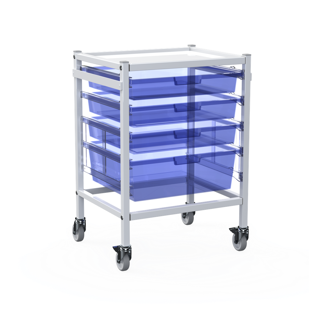 Shuttleworth Wide Low Single Medical Storage Trolley – Medisave UK