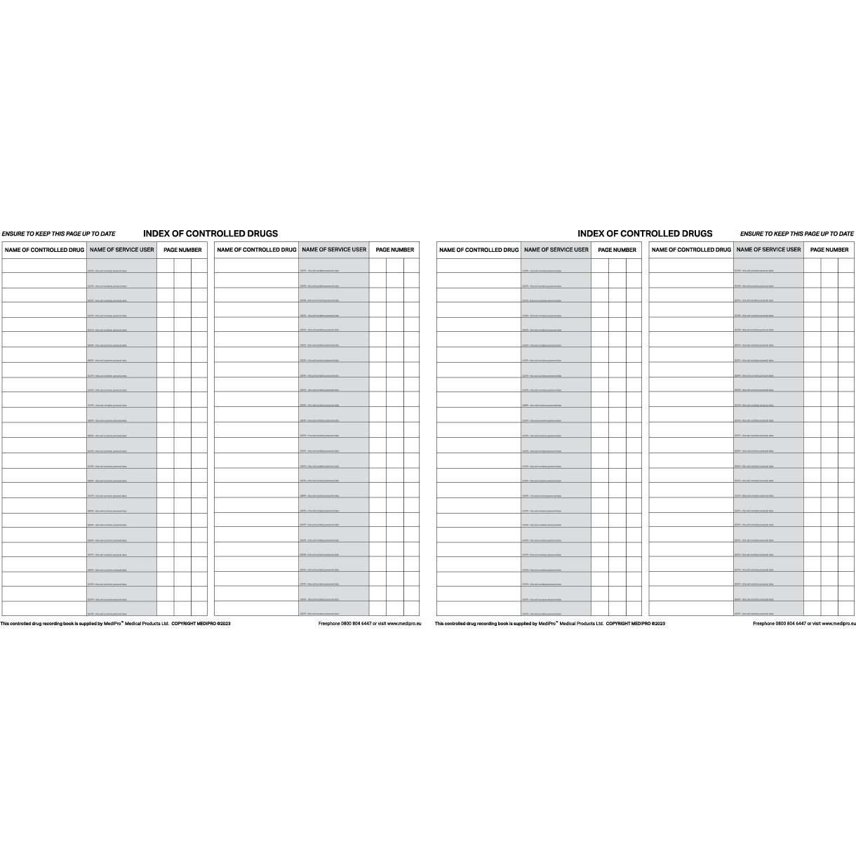 Controlled Drugs Register - Medipro – Medisave UK