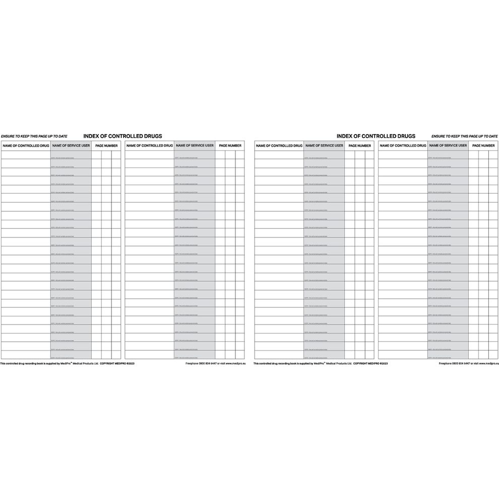 Controlled Drugs Register - Medipro – Medisave UK