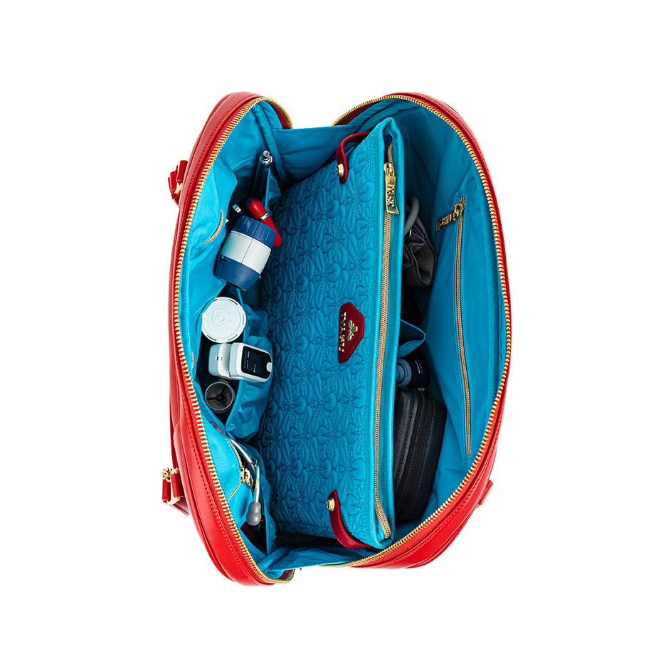 The Elizabeth Medical Bag - Indigo Quilt – Medisave UK
