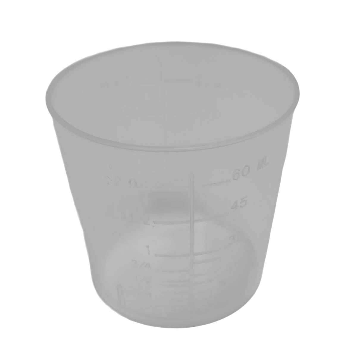 Plastic Medicine Measure Pot 60ml - Pack of 100 – Medisave UK