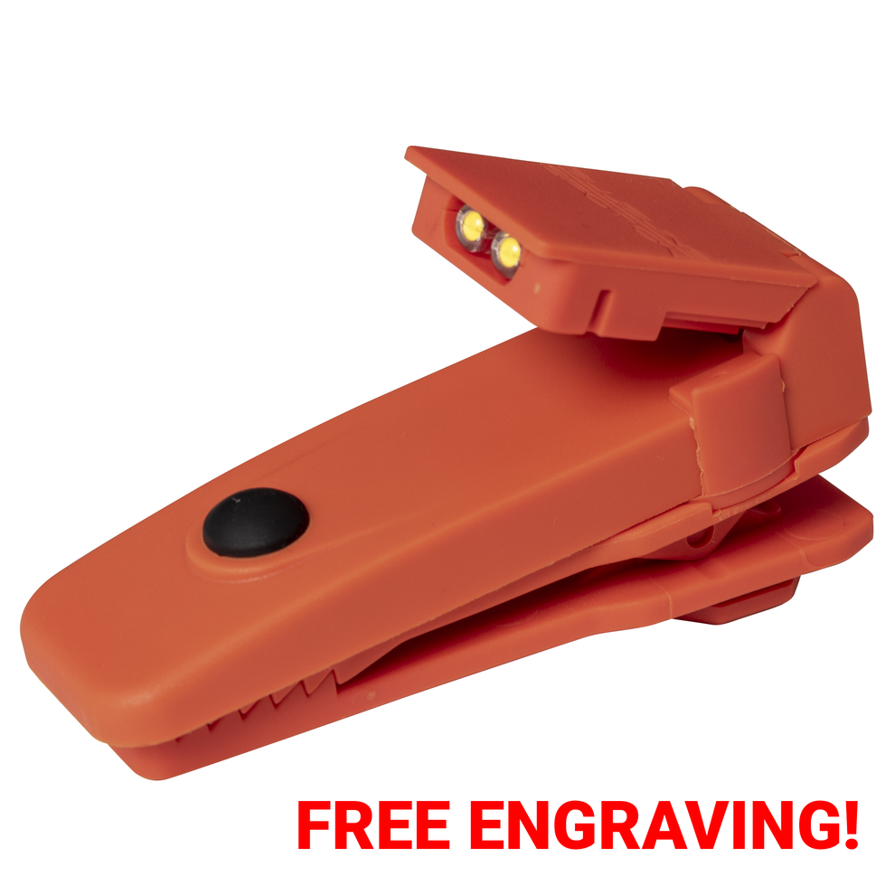 Clip-on Torch With Dual LED - Orange – Medisave UK