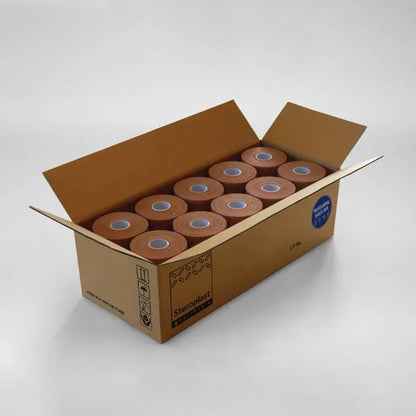 Premium Sports Strapping Tape – 3.8cm x 10m – Tan - Single – Medisave UK