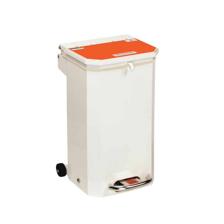 Sunflower Clinical Waste Hands Free Bin 20 Litre - Orange Lid – Medisave UK