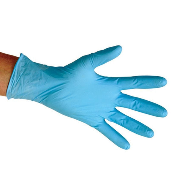 Vinyl PF Gloves Blue Extra Large box of 100 – Medisave UK