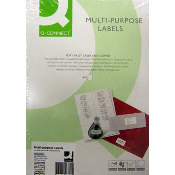 A4 Multipurpose Labels 8 Per Sheet 99.1 x 67.7mm (WHighte) Pack of 100 ...