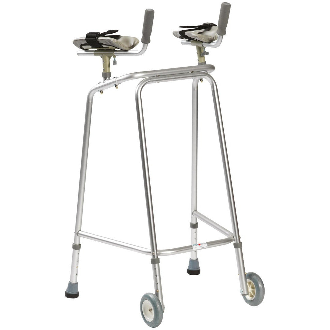 Ultra Narrow Walking Frame with Forearm Platform and Wheels - Large ...