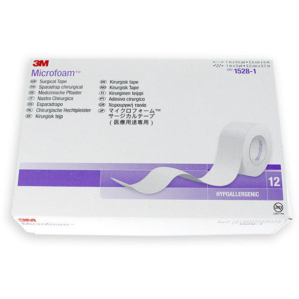 Microfoam Surgical Tape 2.5 Box of 12 – Medisave UK