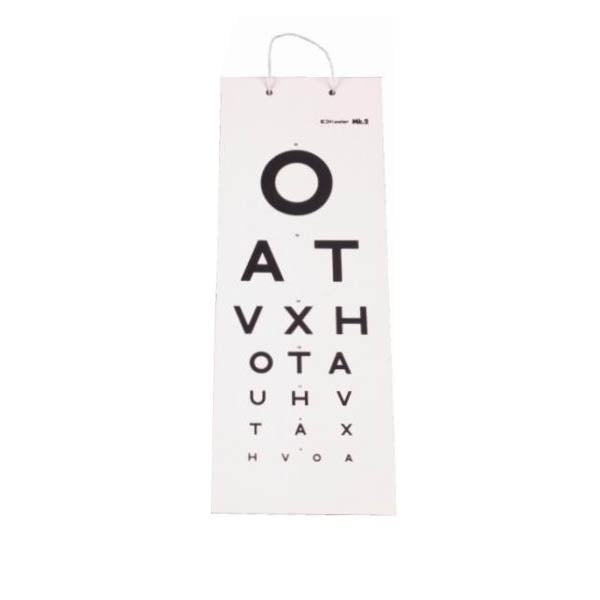 Keeler 3M Vision Test Card - Alphabetical – Medisave UK