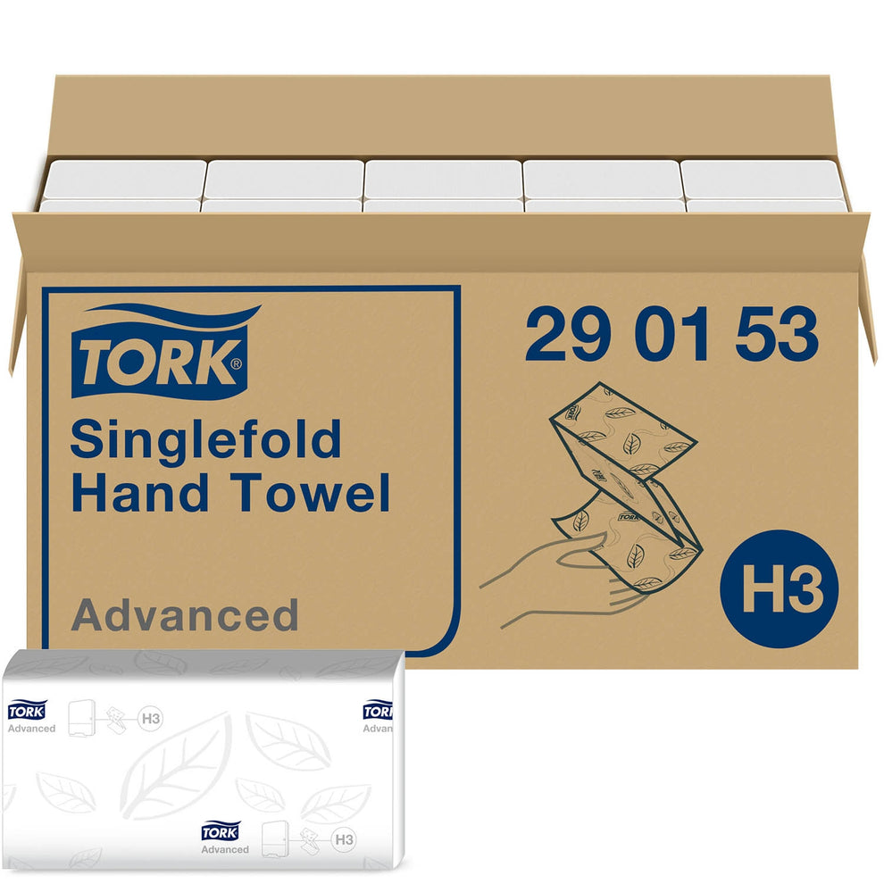Tork Hand Towels Universal Singlefold - White - 2 Ply - 15 x 300 Sheet ...