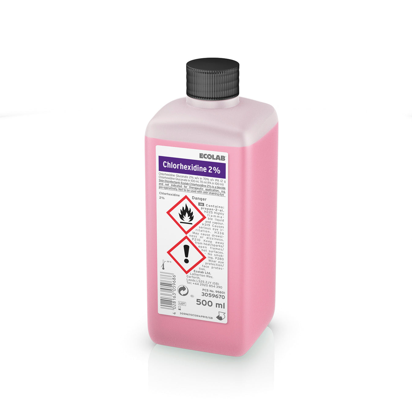 Ecolab Chlorhexidine 2% 500ml – Medisave UK