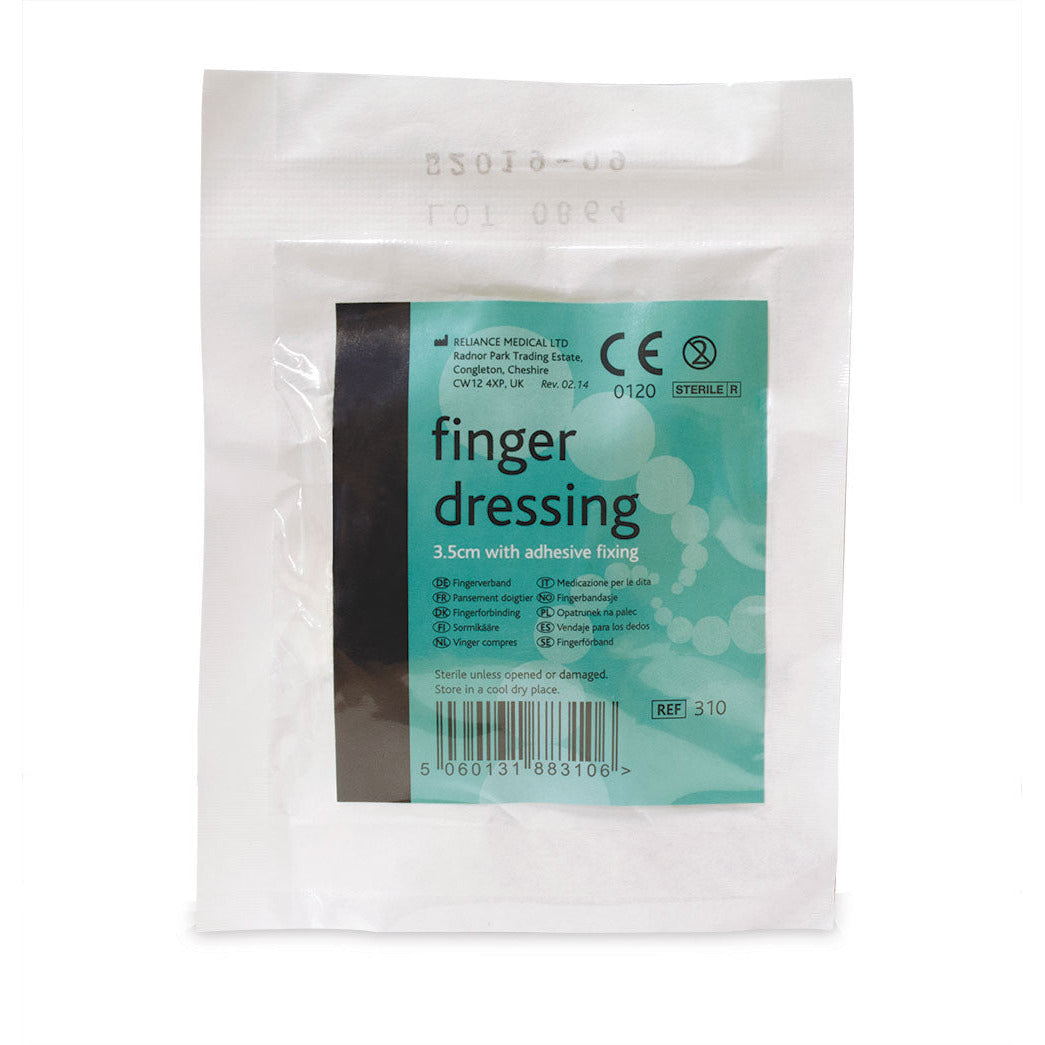 Finger Dressing with Adhesive Fixing - 3.5cm – Medisave UK