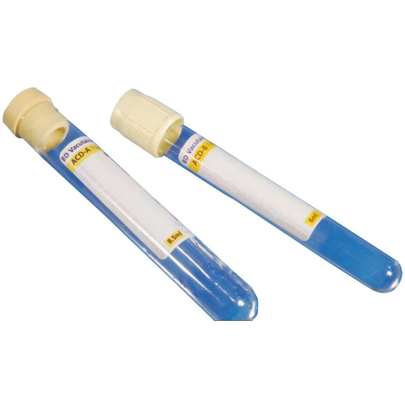BD Vacutainer Glass ACD Solution A tube 8.5ml (Yellow) x 100 – Medisave UK