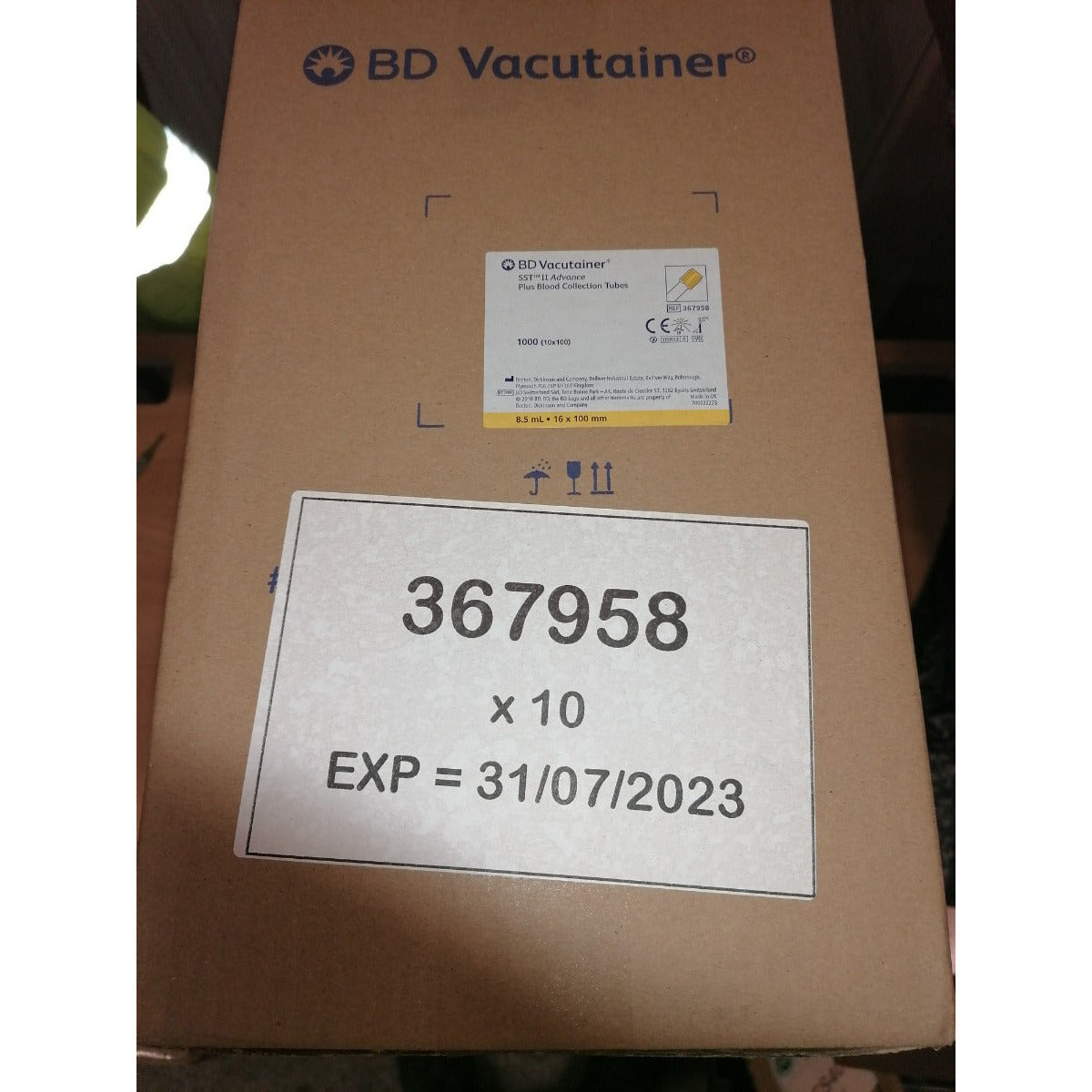 BD Vacutainer SST Advance Tube 8.5ml x 100 - CLEARANCE – Medisave UK