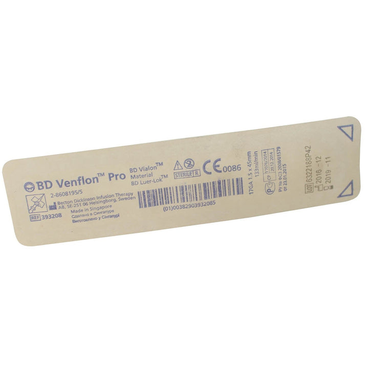 BD Venflon IV Cannula - 17g 45mm Ported & Winged x 50 – Medisave UK