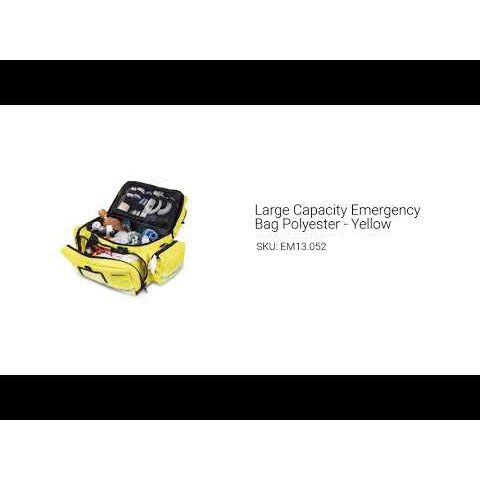Large Capacity Emergency Bag Polyester - Yellow – Medisave UK