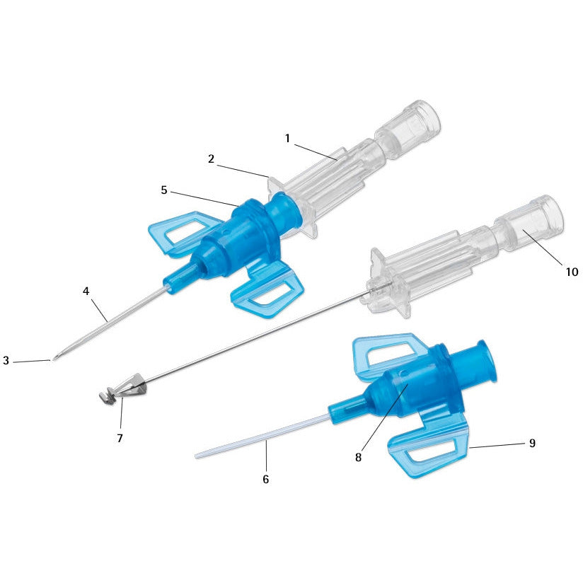 INTROCAN SAFETY 3 Closed IV Catheter 24G 0.75Inch Yellow - Box of 50 ...