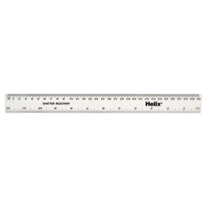 Shatterproof ruler 30cm – Medisave UK