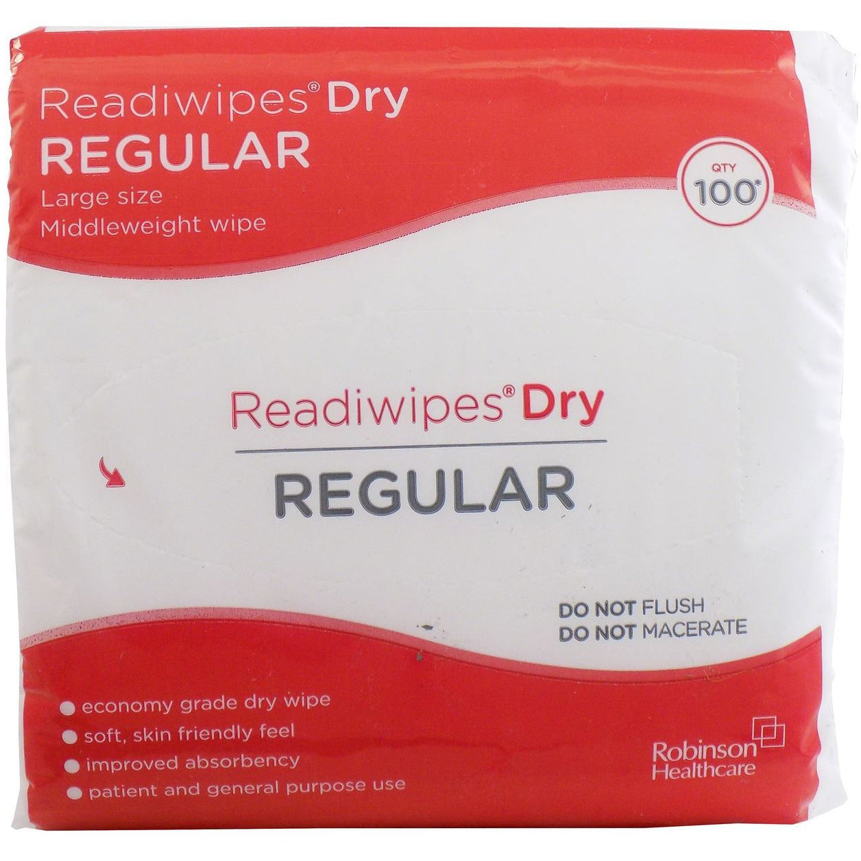 Readiwipes Dry Regular Large 100's – Medisave UK