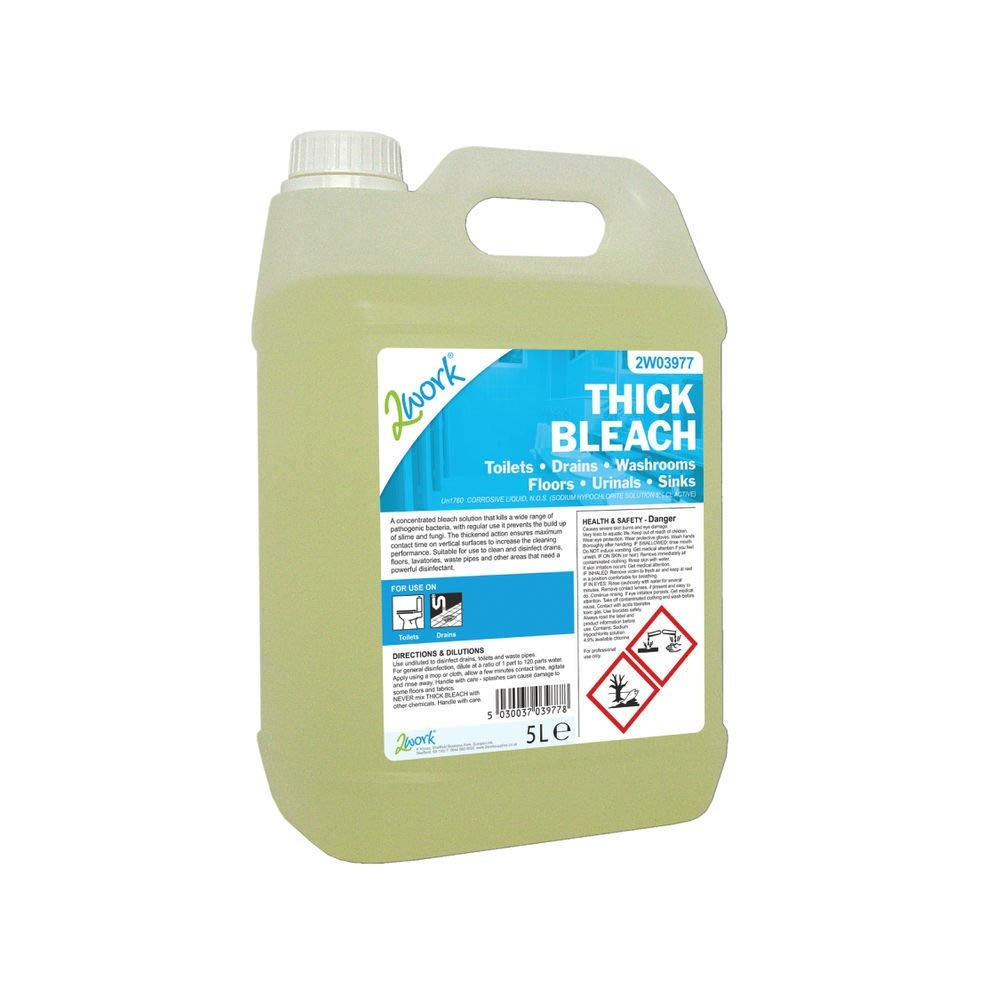 2work Thick Bleach 5 Litre – Medisave UK